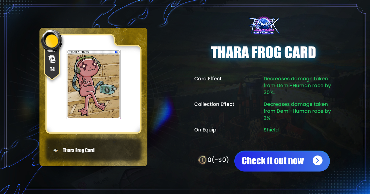 Thara Frog Card - Marketplace | Maxion