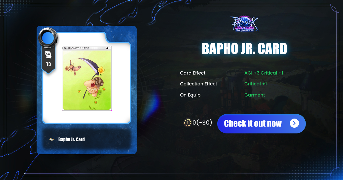Bapho Jr. Card - Marketplace | Maxion