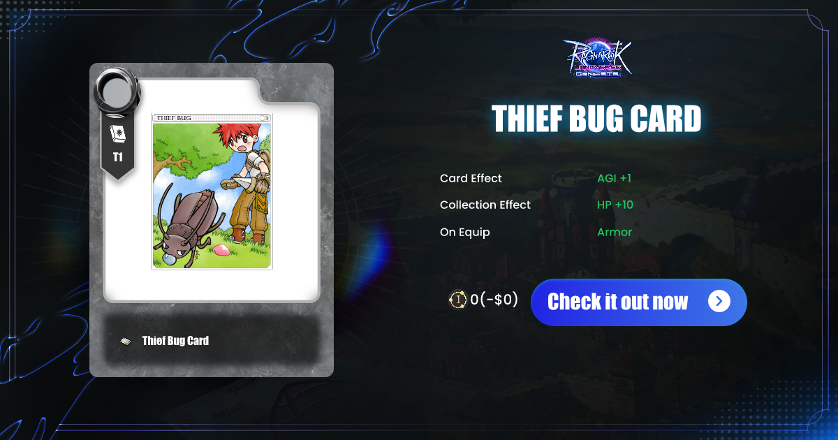 Thief Bug Card - Marketplace | Maxion