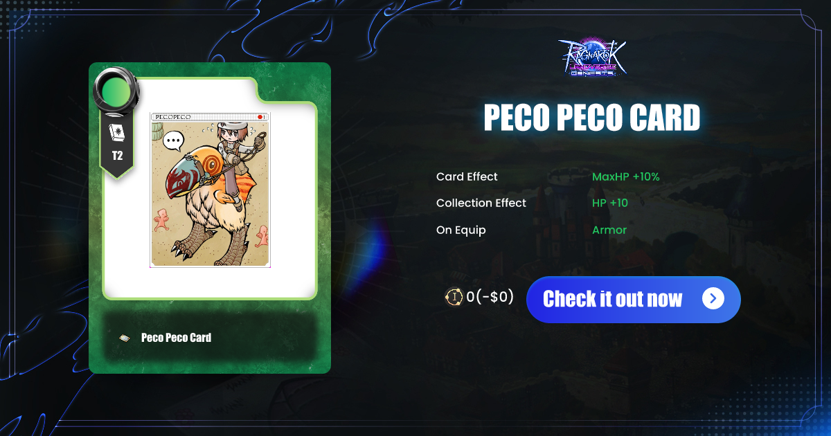 Peco Peco Card - Marketplace | Maxion