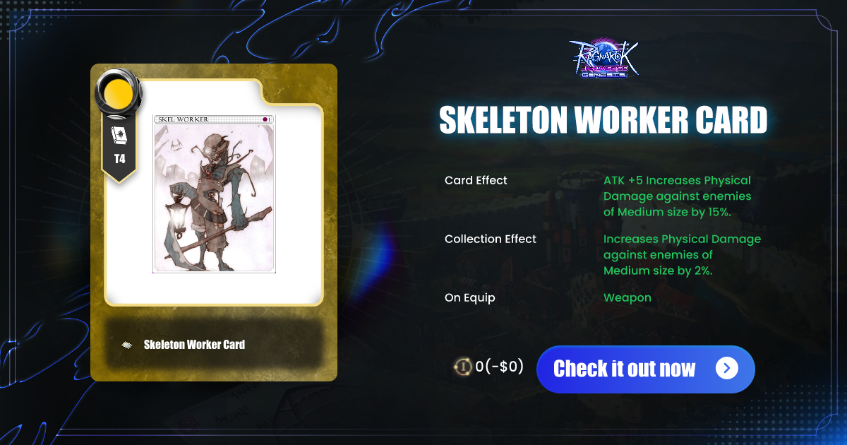 Skeleton Worker Card - Marketplace | Maxion