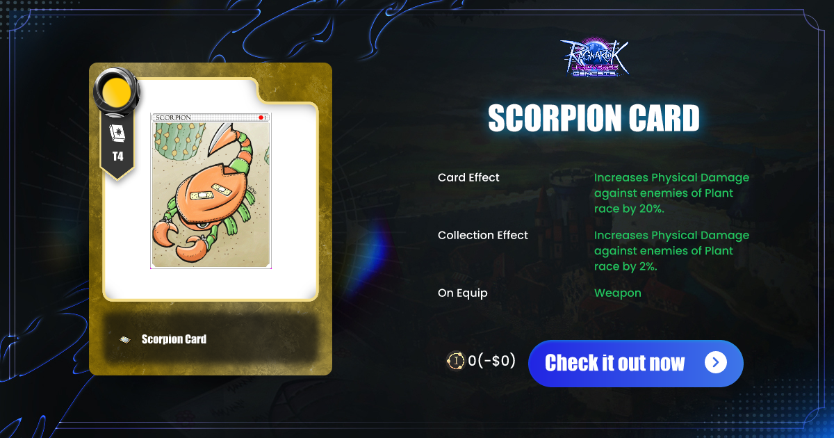 Scorpion Card - Marketplace | Maxion