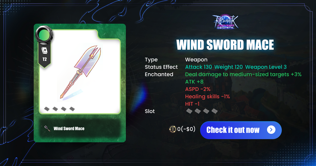 Wind Sword Mace - Marketplace | Maxion