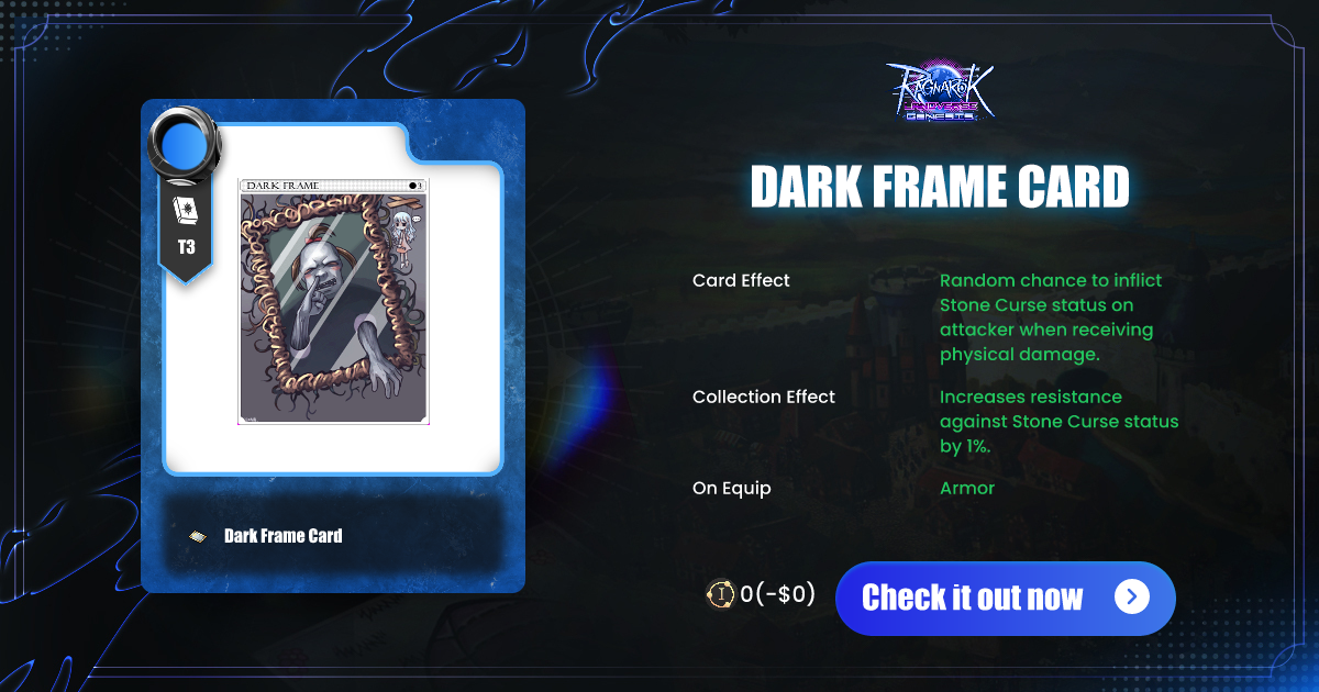 Dark Frame Card - Marketplace | Maxion