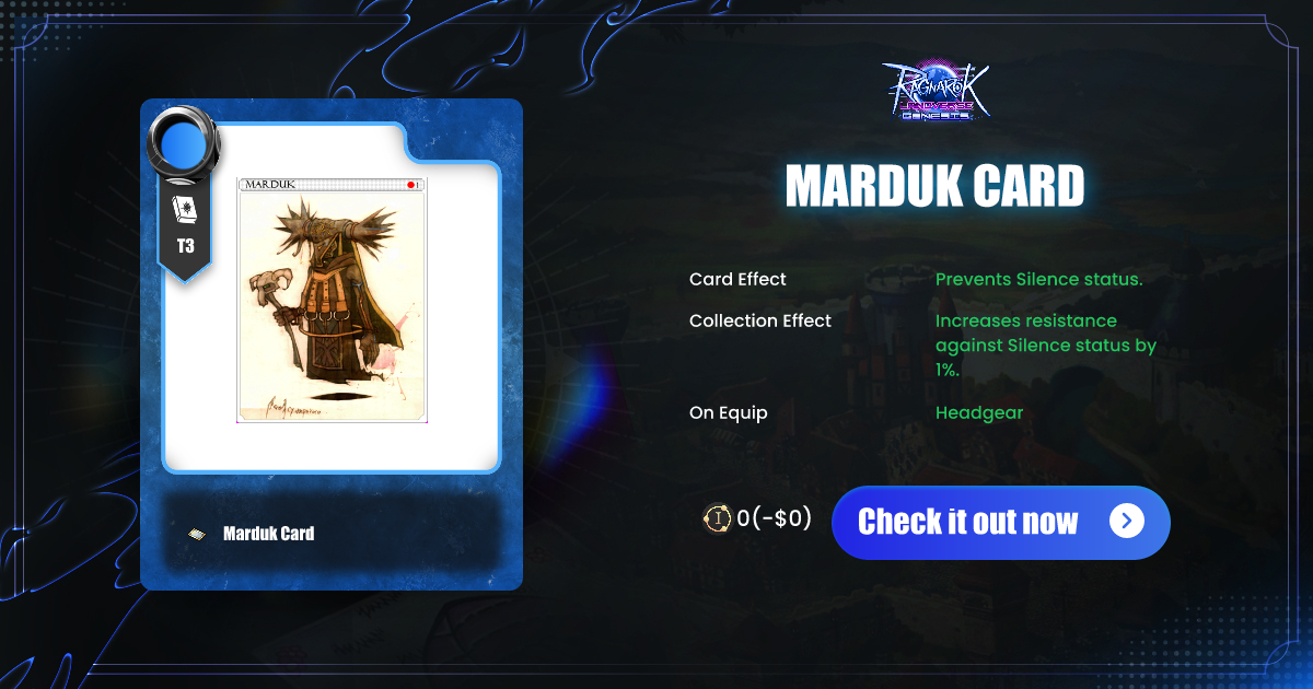 Marduk Card - Marketplace | Maxion