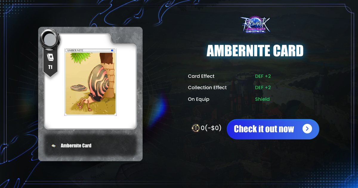 Ambernite Card - Marketplace | Maxion