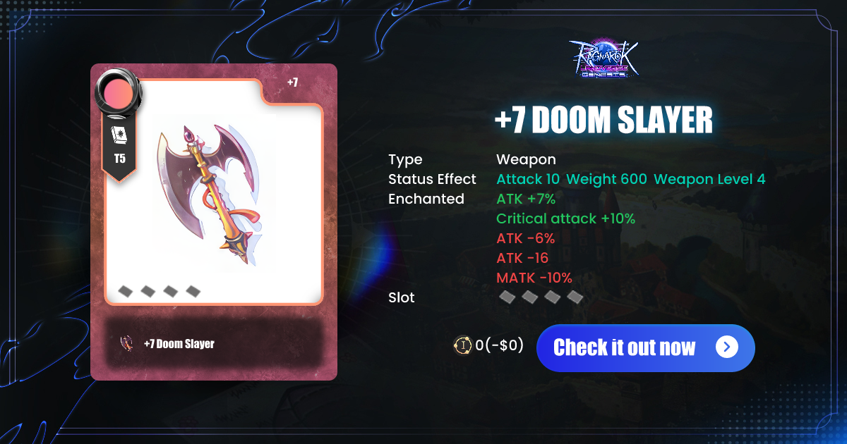+7 Doom Slayer - Marketplace | Maxion