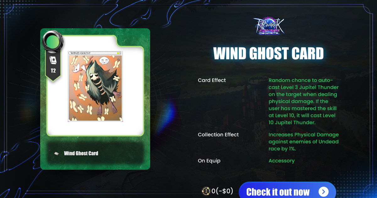 Wind Ghost Card - Marketplace | Maxion