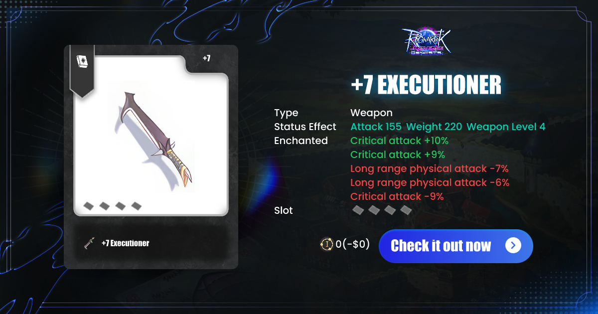 +7 Executioner - Marketplace | Maxion