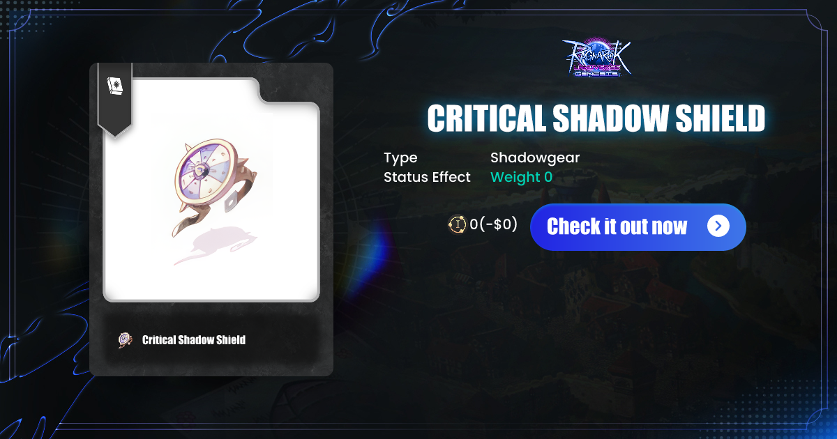 Critical Shadow Shield - Marketplace | Maxion