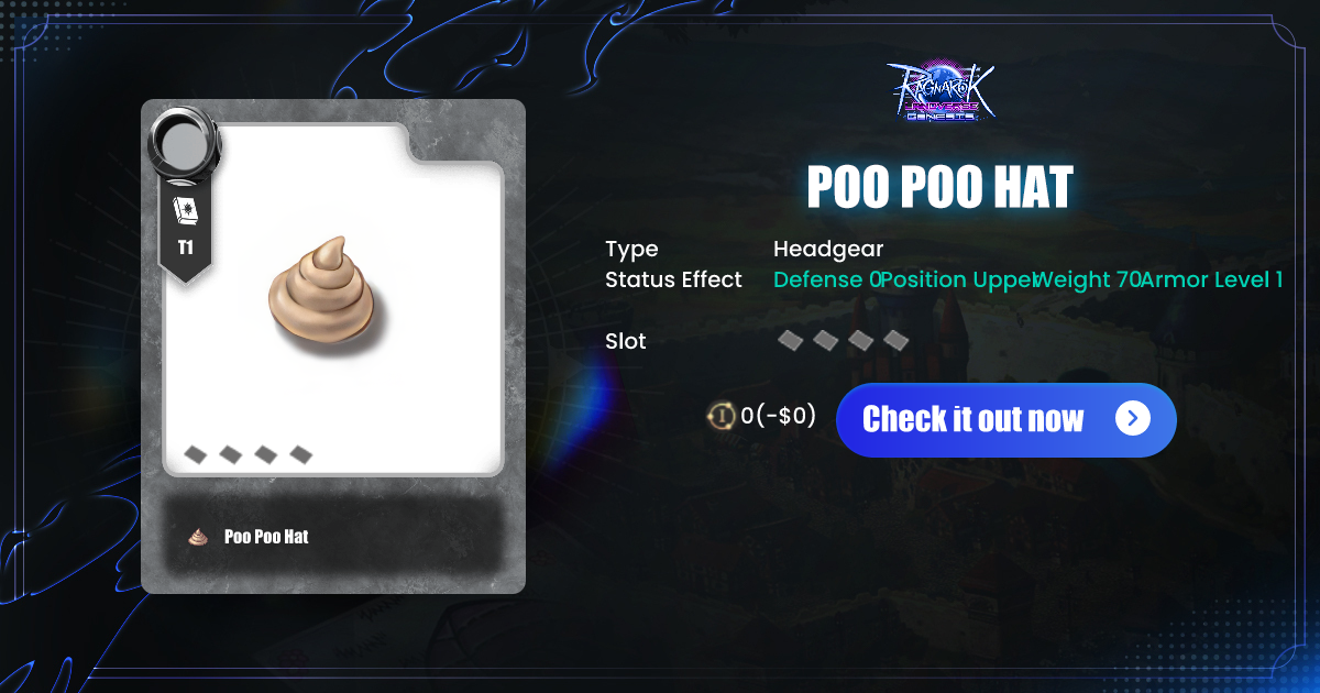 Poo Poo Hat - Marketplace | Maxion