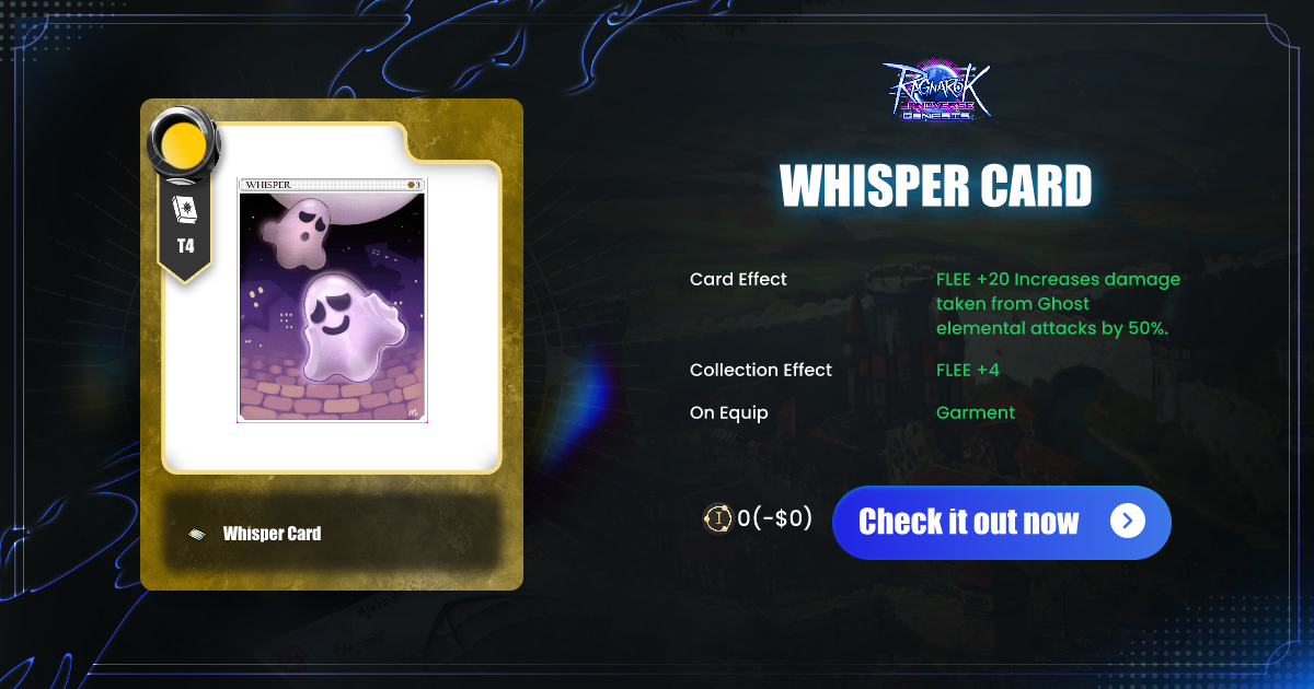 Whisper Card - Marketplace | Maxion