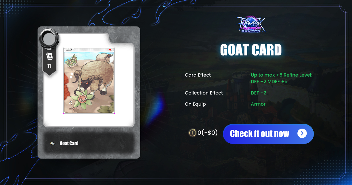 Goat Card - Marketplace | Maxion