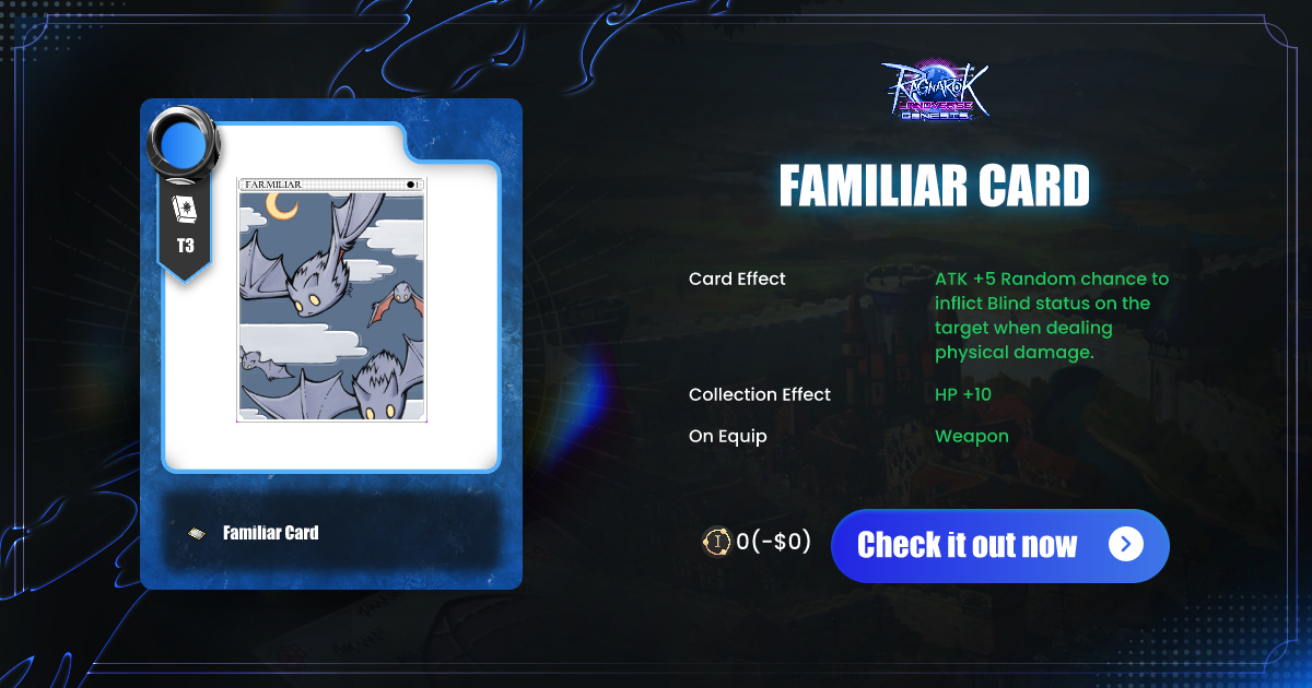Familiar Card - Marketplace | Maxion