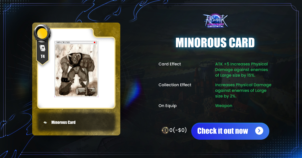 Minorous Card - Marketplace | Maxion