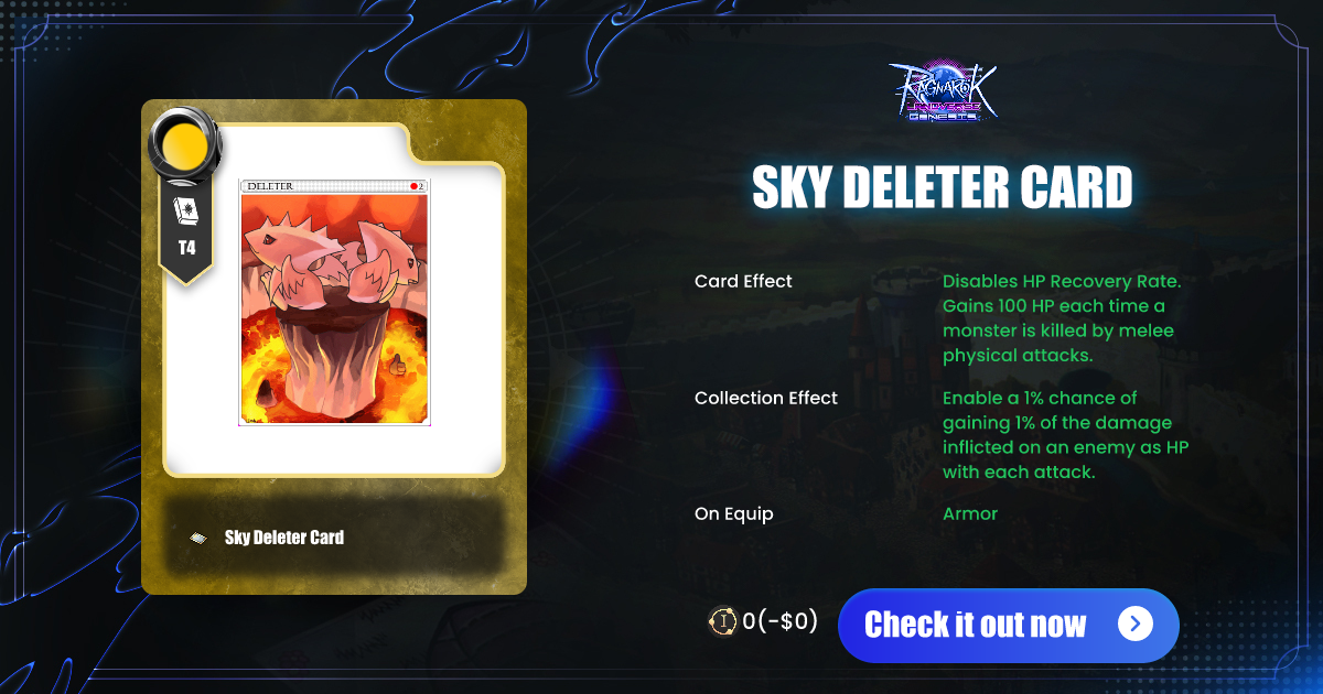Sky Deleter Card - Marketplace | Maxion