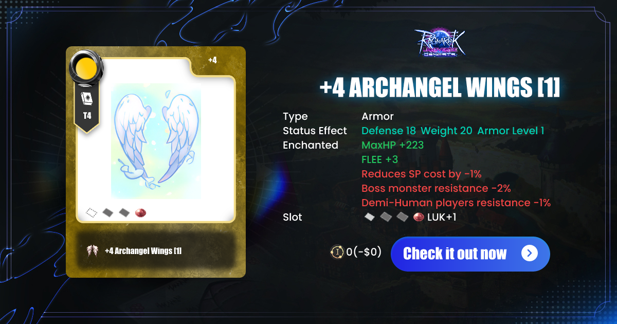 +4 Archangel Wings [1] - Marketplace | Maxion