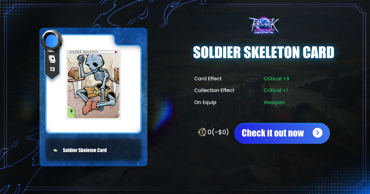 Soldier Skeleton Card - Marketplace | Maxion