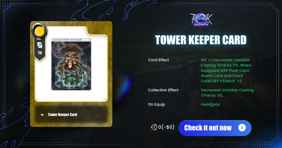 Tower Keeper Card - Marketplace | Maxion