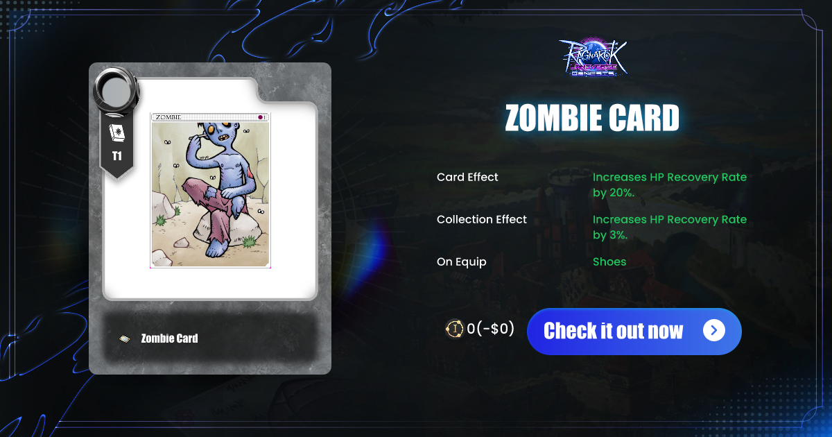 Zombie Card - Marketplace | Maxion