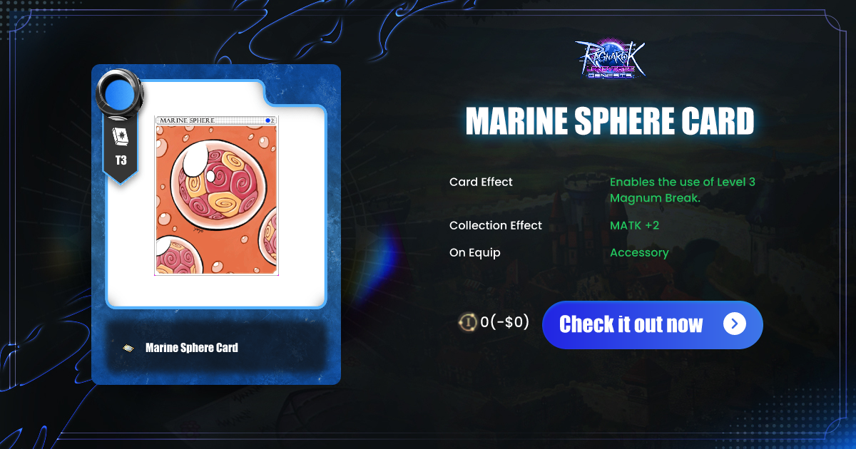 Marine Sphere Card - Marketplace | Maxion