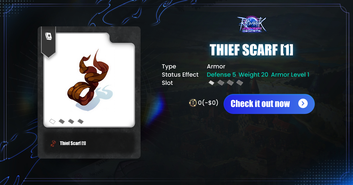 Thief Scarf [1] - Marketplace | Maxion