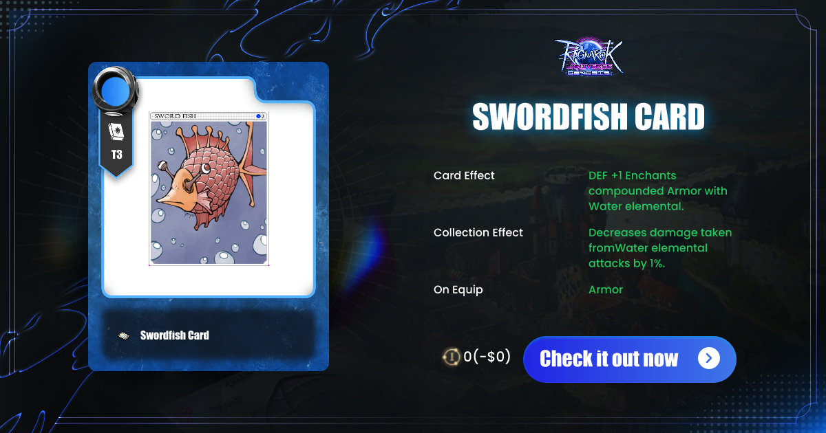 Swordfish Card - Marketplace | Maxion
