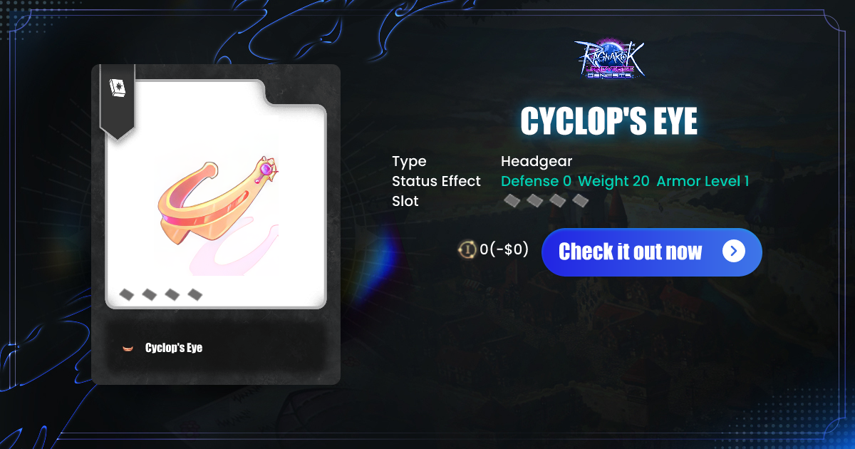 Cyclop's Eye - Marketplace | Maxion